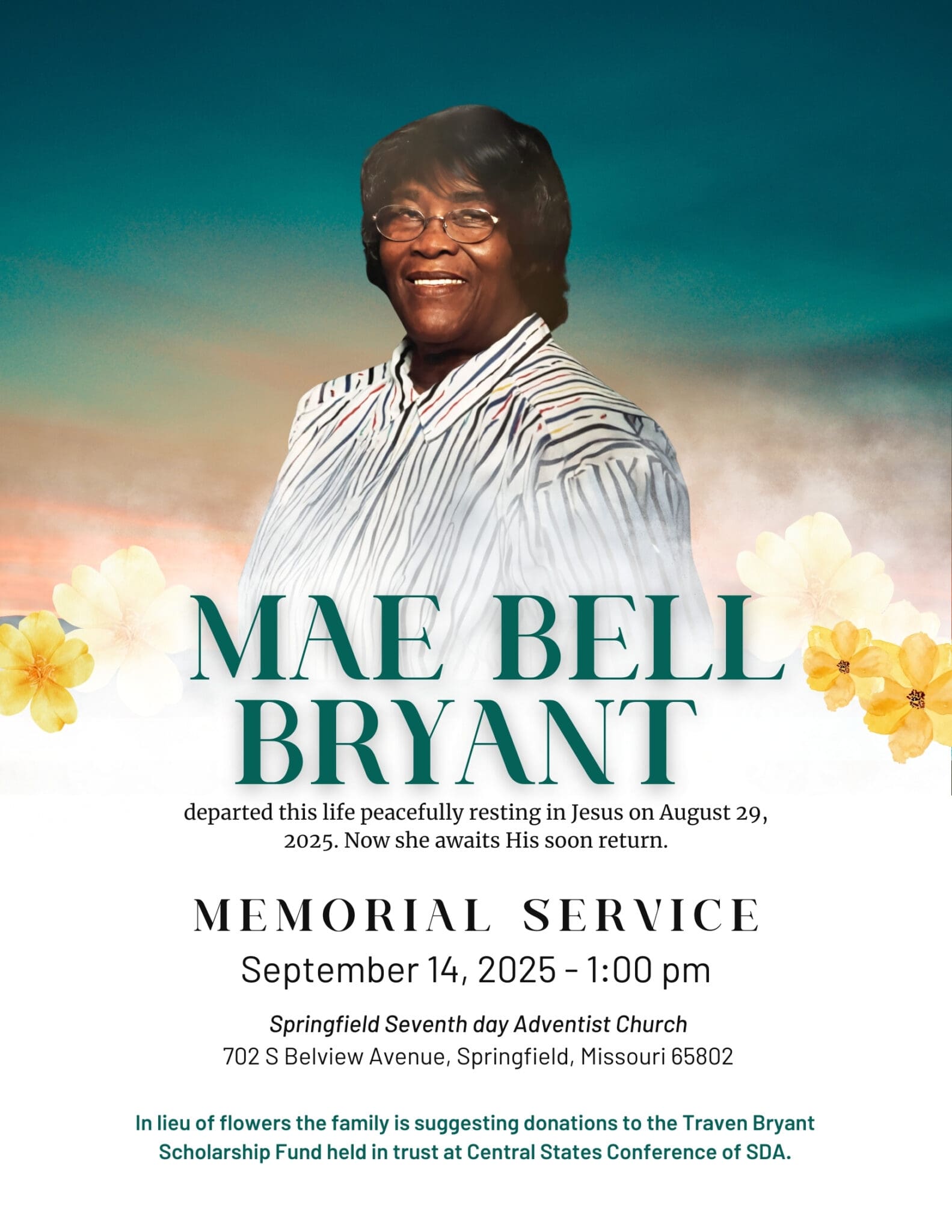 The Passing of Mae Bell Bryant • Central States Conference of Seventh ...